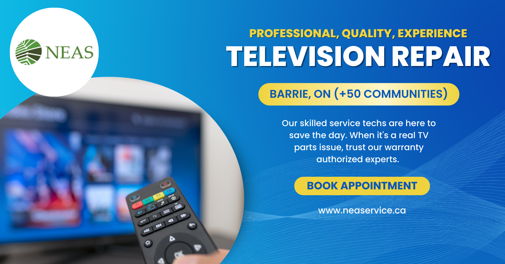 Television repair - Northern Electronics Appliance Repair